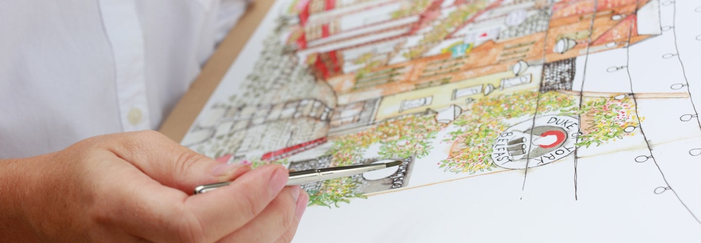 Original Watercolour Art – Flax Fox